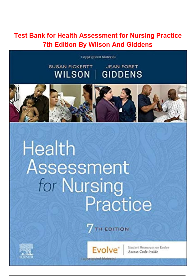 Test Bank for Health Assessment for Nursing Practice 7th Edition By ...