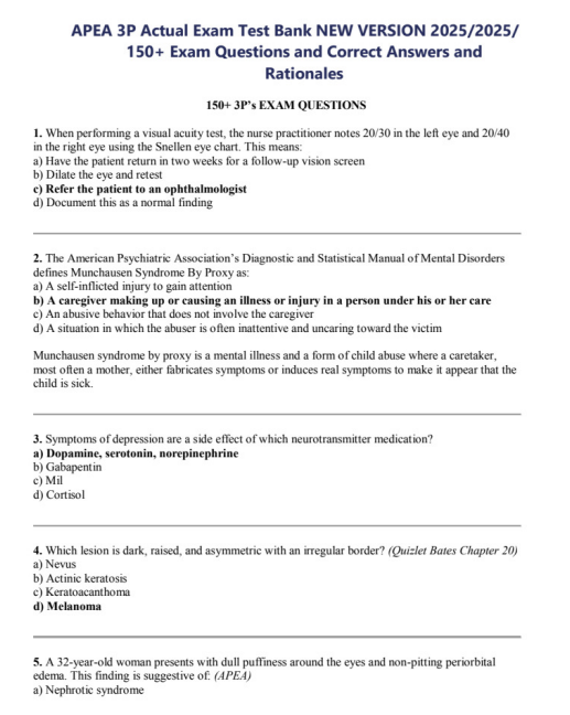 АРЕА ЗР Actual Exam Test Bank | NEW VERSION 2025/2026 | 150+ Exam ...